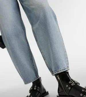 GANNI High-rise Barrel-leg Jeans