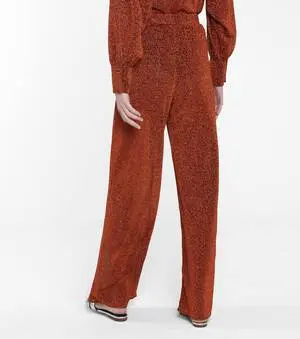 Oseree Lumiere High-rise Wide-leg Pants