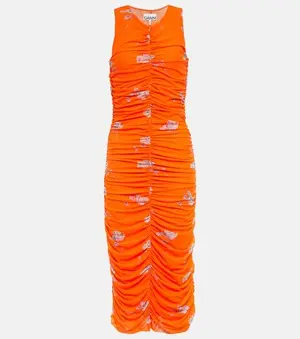 Ganni Ruched Day Dresses