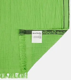 Acne Studios Cotton And Linen Scarf