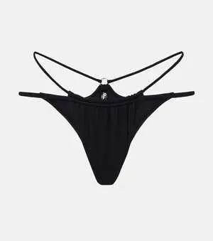 REINA OLGA Theresa Bikini Bottoms - Black