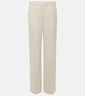 TOTEME Straight Leg Trousers - White