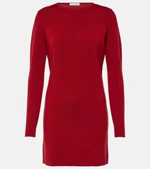 Max Mara Eridani Wool Minidress - Red