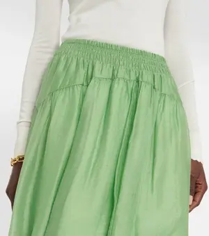 Vince Gathered Midi Skirt