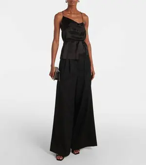 THE SEI Silk Satin Top