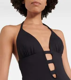 ALEXANDRA MIRO Cindy Cut Out Halterneck Swimsuit