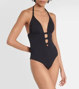 ALEXANDRA MIRO Cindy Cut Out Halterneck Swimsuit