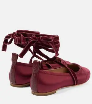 MALONE SOULIERS Spencer Ballet Flats - Burgundy