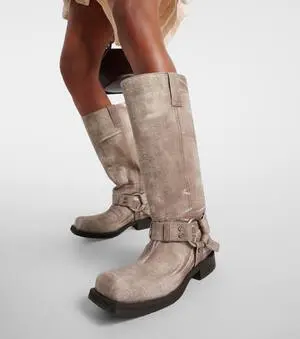 Acne Studios Balius 35 Printed Knee-high Boots