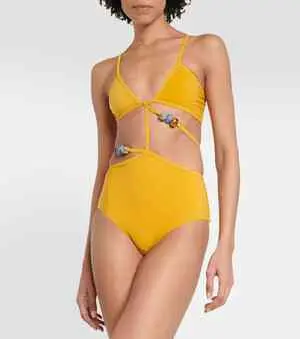 Christopher Esber Embellished One Piece Swimsuit
