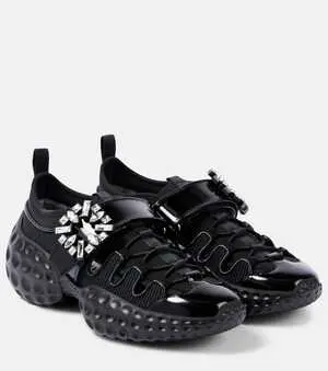 ROGER VIVIER Viv' Run Embellished Sneakers