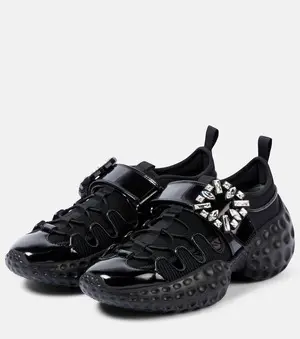 ROGER VIVIER Viv' Run Embellished Sneakers