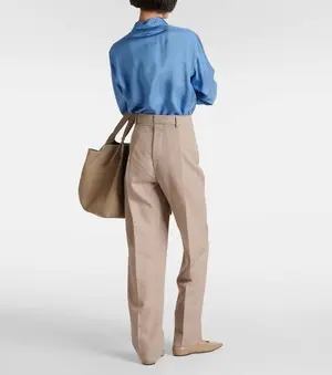 Victoria Beckham Virgin Wool Straight Trousers