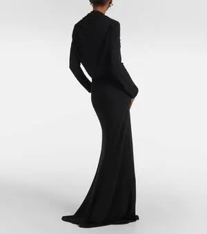 FFORME Joy Pleated Jersey Maxi Dress