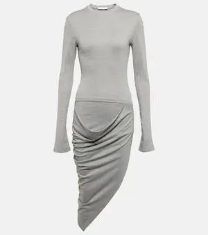 JW Anderson Draped Jersey Midi Dress