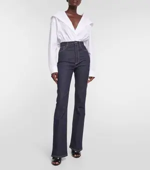 Alaïa Hooded Cotton Bodysuit