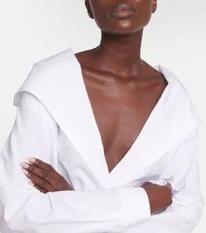 Alaïa Hooded Cotton Bodysuit
