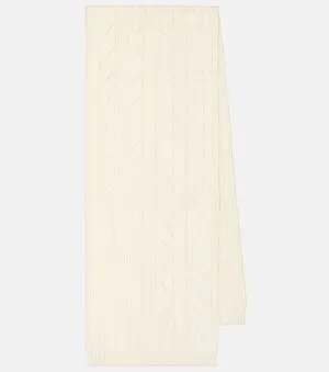 Loro Piana Napier Cashmere Scarf - White
