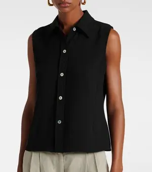 Vince Buttoned Top