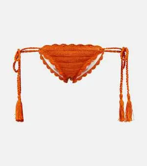 Anna Kosturova Crochet Bikini Bottom - Orange