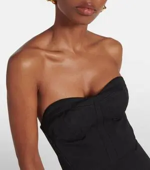 FFORME Jett Corset Dress In Cotton And Wool