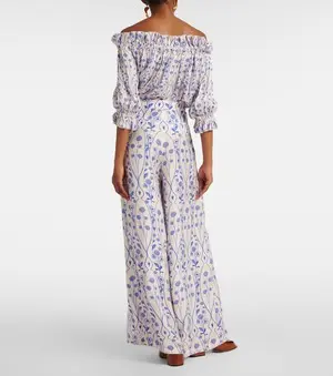 Agua Bendita Printed Palazzo Pants