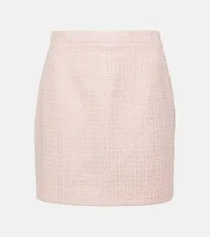 Alessandra Rich Boucle Tweed Miniskirt