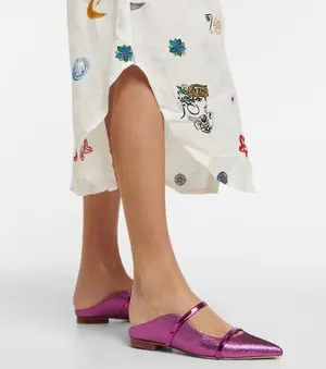 MALONE SOULIERS Maureen Lurex® Slippers - Purple
