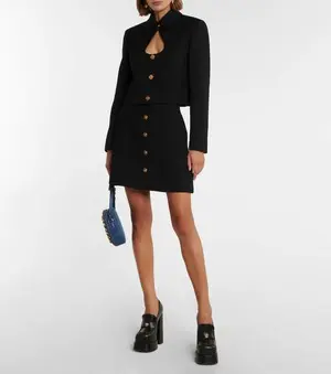 Versace Aevitas Leather Platform Loafers