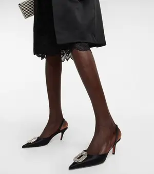 Amina Muaddi Camelia Slingback Pumps