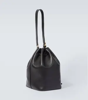 Miu Miu Logo Leather Bucket Bag