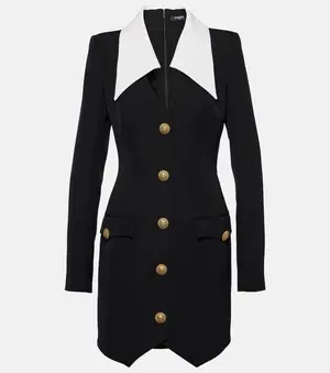 Balmain Virgin Wool Mini Dress