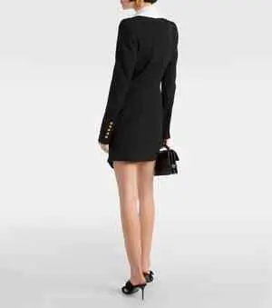 Balmain Virgin Wool Mini Dress
