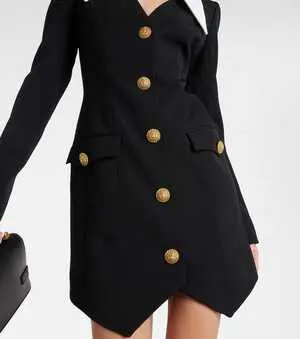 Balmain Virgin Wool Mini Dress
