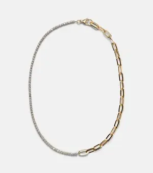 BUCHERER FINE JEWELLERY 18kt Yellow Diamond Link Chain Necklace - Gold