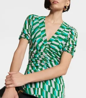 Diane Von Furstenberg Koren Printed Minidress