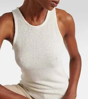 TOTEME Boucle-knit Tank Top