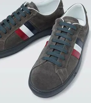 Moncler Monaco Suede Sneakers