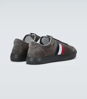 Moncler Monaco Suede Sneakers
