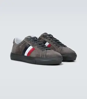 Moncler Monaco Suede Sneakers