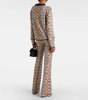 Balmain Snake-effect Jacquard Knit Sweater
