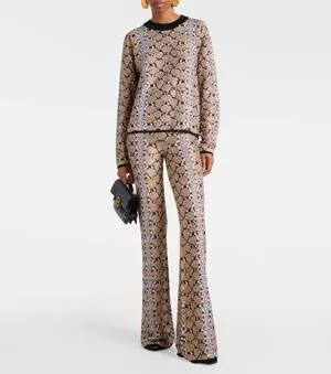 Balmain Snake-effect Jacquard Knit Sweater