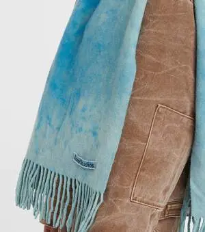 Acne Studios Wool Scarf - Blue