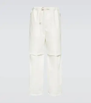JIL SANDER Belted Cotton Trousers