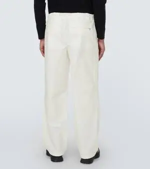 JIL SANDER Belted Cotton Trousers
