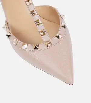 Valentino Garavani Rockstud Leather Pumps - Beige