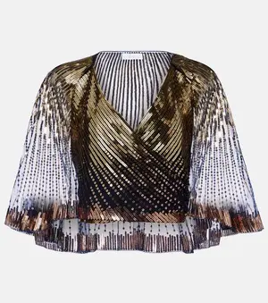 Rabanne Sequined Crop Top