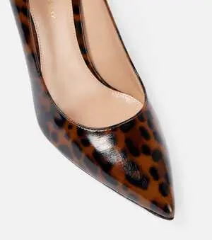 GIANVITO ROSSI 85 Leather Pumps - Black