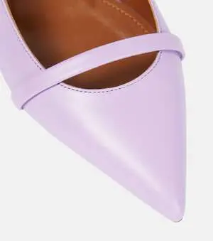 MALONE SOULIERS Maureen Leather Slippers - Purple