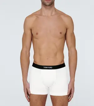 TOM FORD Stretch-cotton Boxer Briefs - White